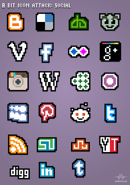 monoculus: 8 Bit Icon Attack: Social