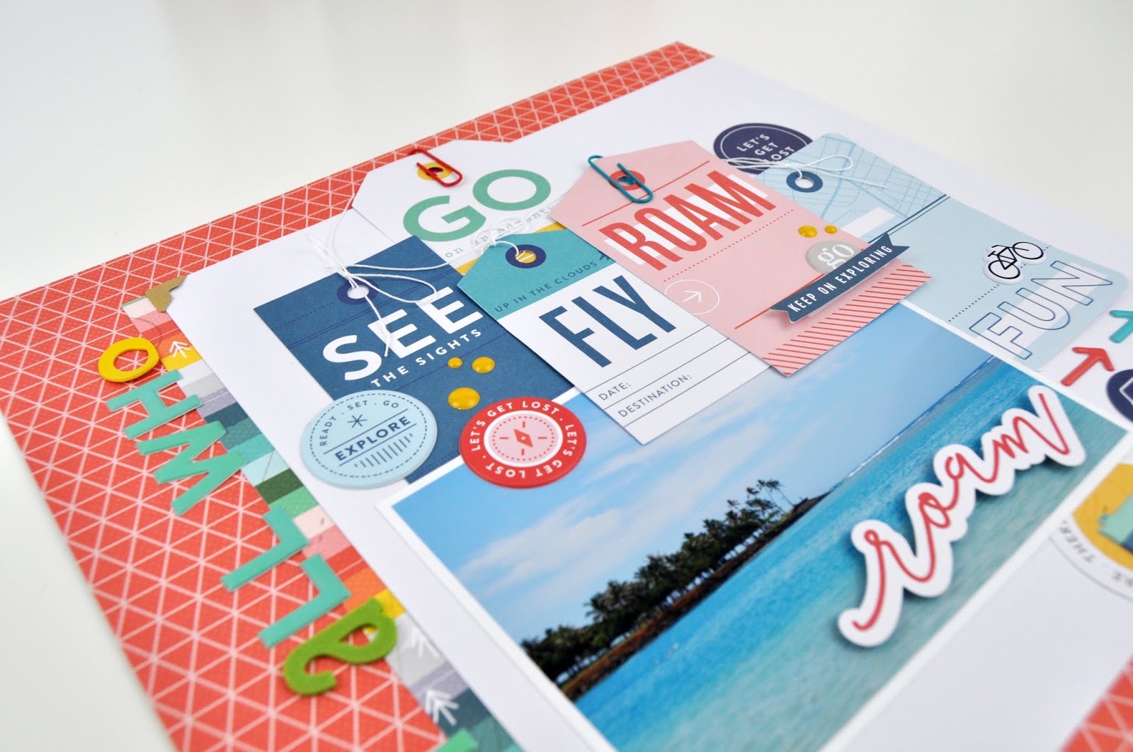 How to Use Up Extra Letter Stickers on a Scrapbooking Layout | Jen ...