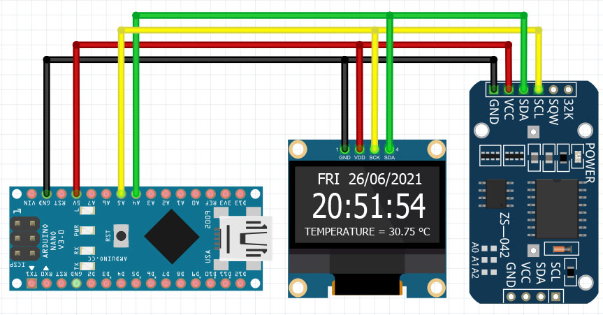 Arduino - Jam Digital dengan OLED Display ~ Enda's Blog - Share