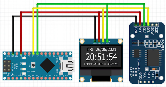 Arduino - Jam Digital dengan OLED Display ~ Enda's Blog - Share