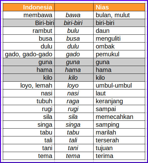 Bahasa Indonesia dan Bahasa Nias Benar-Benar Asing Satu Sama Lain