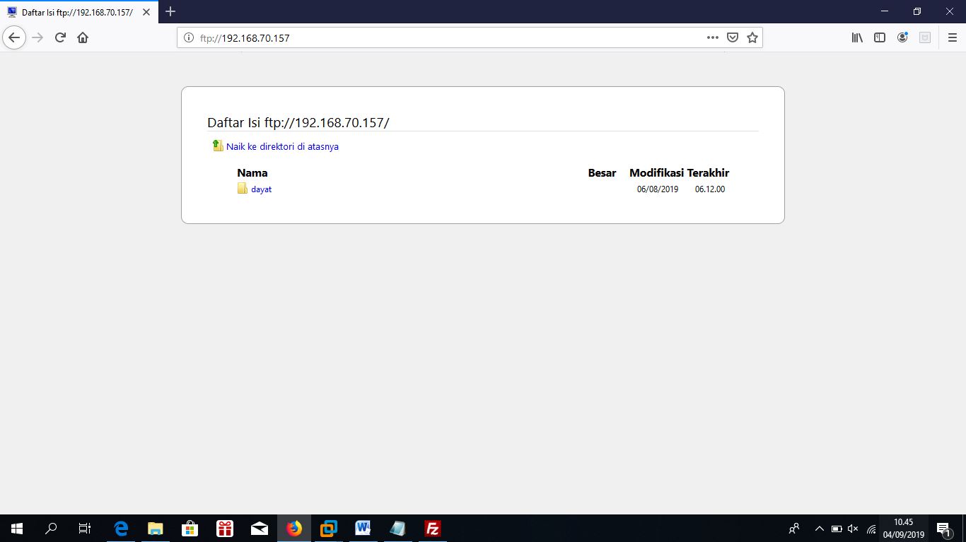 Konfigurasi SSH dan FTP Server