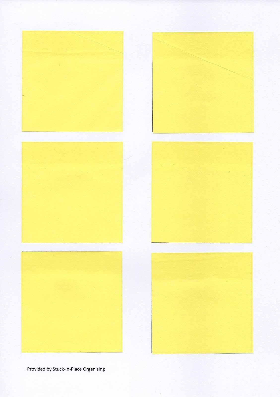 HOW TO: Print on Post-It Notes - Stuck-In-Place Organising