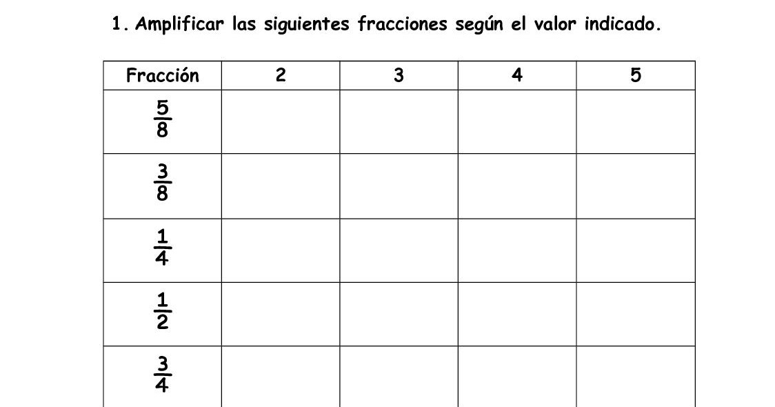 BLOG ARA CURSO 6º : PRACTICA LA AMPLIFICACIÓN Y SIMPLIFICACIÓN DE FRACCIONES CON ESTAS ACTIVIDADES.