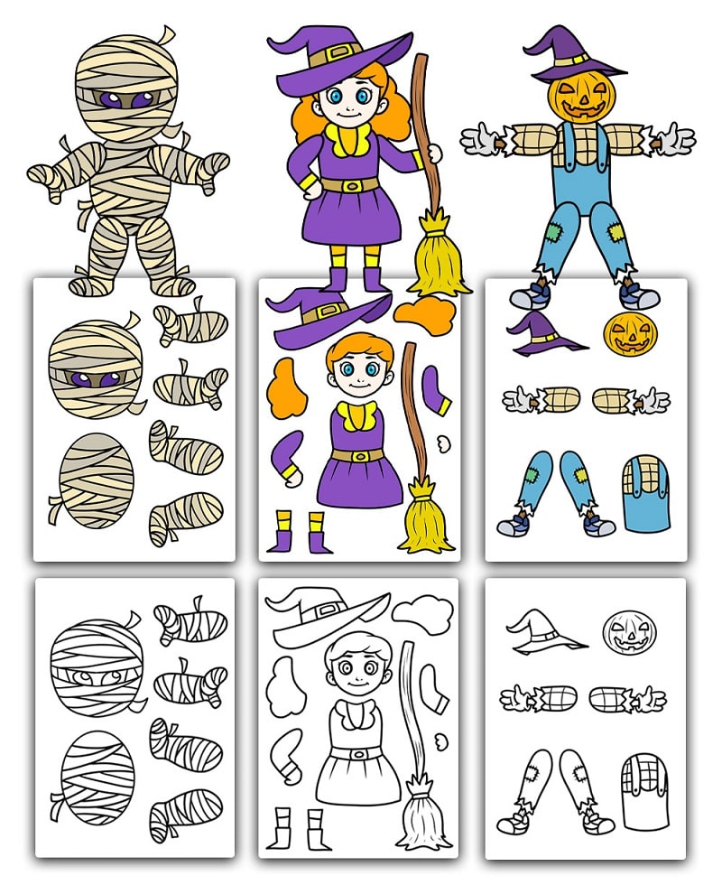 27 Free Printable Halloween Crafts, Colouring Pages & Activities for ...