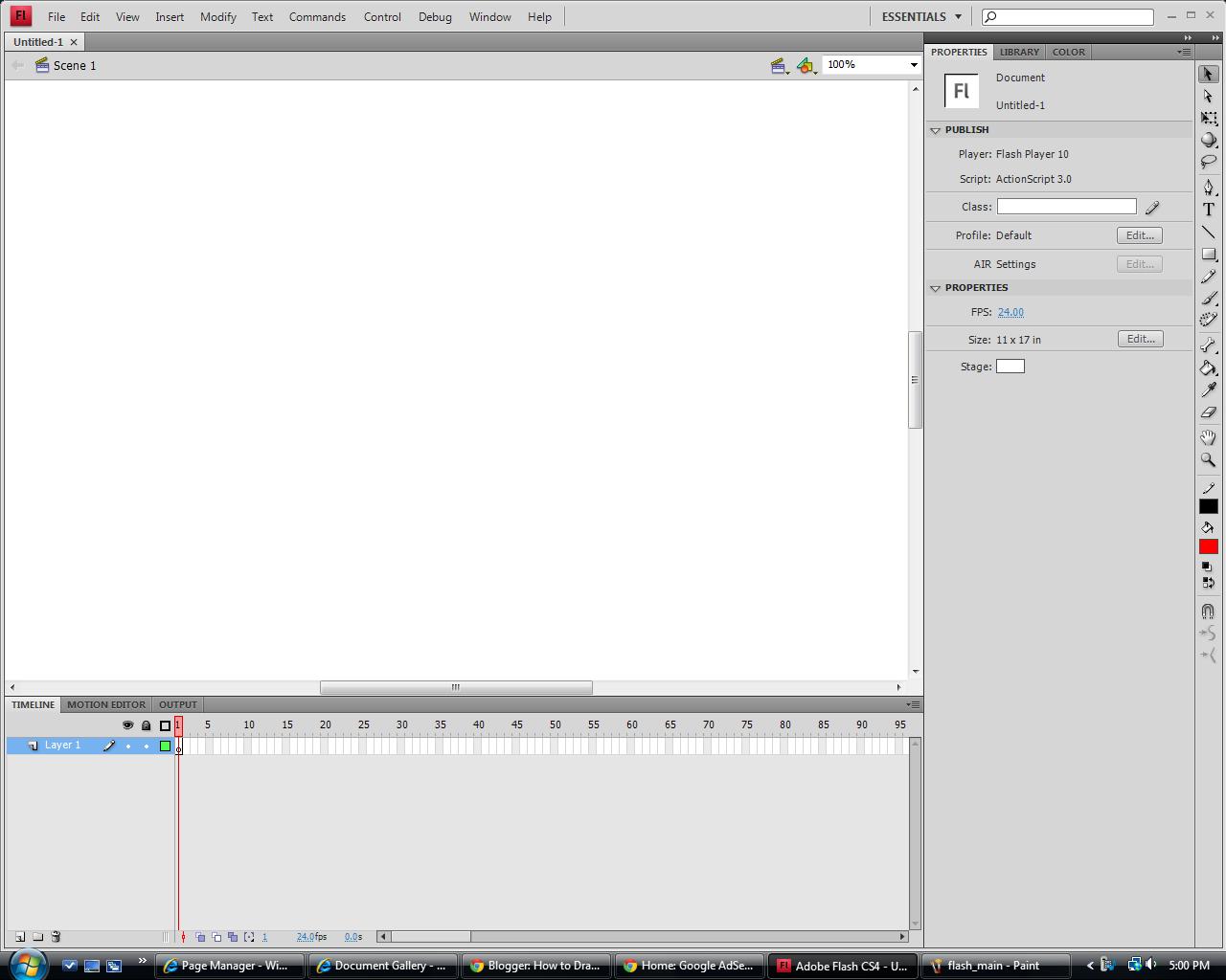 How to Draw Cartoon Characters in Adobe Flash: Drawing a Line with the ...