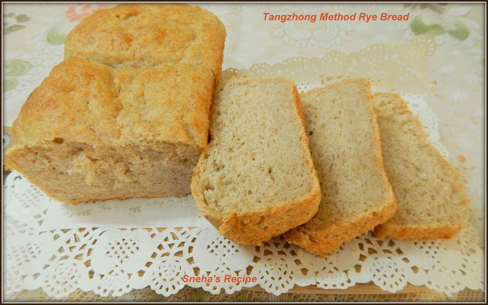 Tangzhong Method Rye Bread - Sneha's Recipe