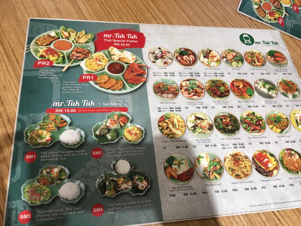 Mr. Tuk Tuk, NU Sentral | Menyajikan makanan masakan Thai yang sedap