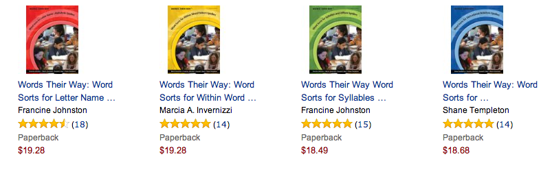 BigTime Literacy: Words Their Way: The 5 Day Plan