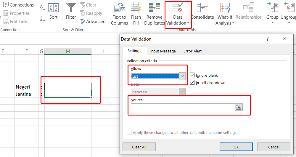 Cara Cara Membuat Data Validation Di Microsoft Excel