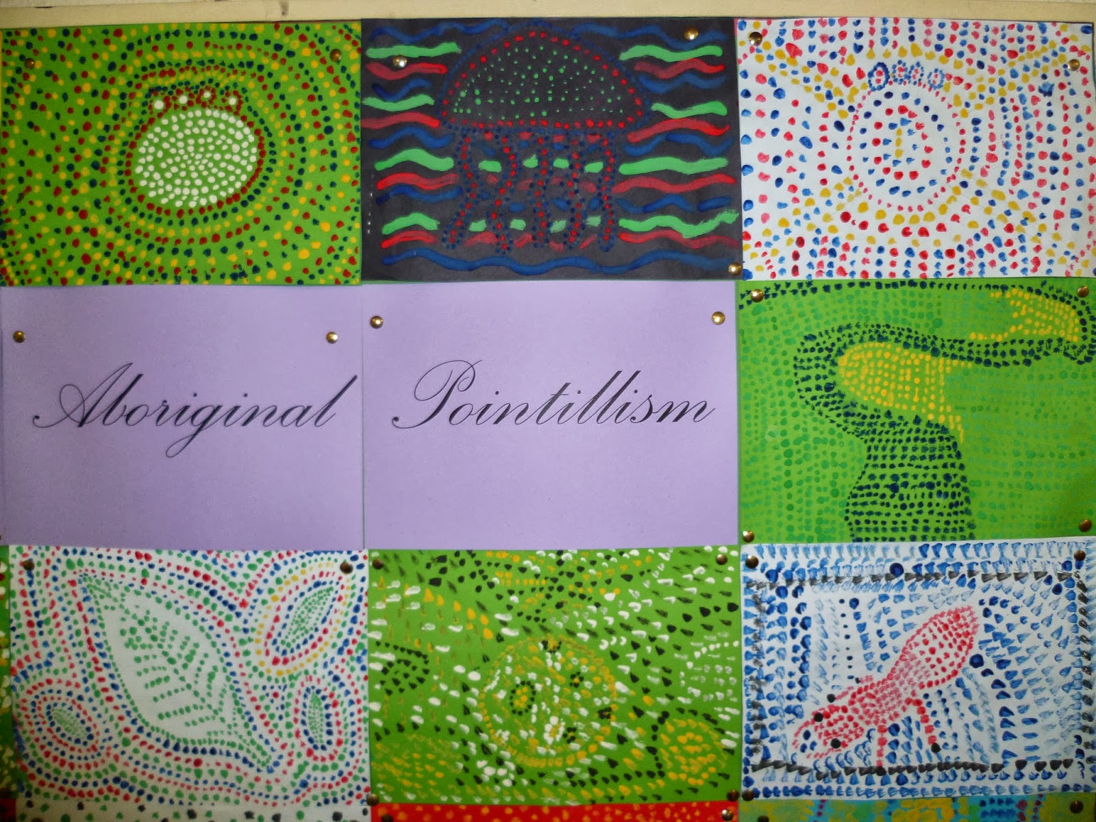 Sixth Class 2013-Star Of The Sea Sandymount: Aboriginal Pointillism