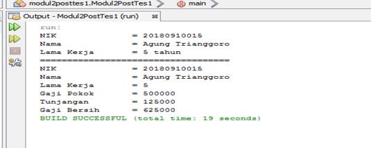 Laporan Praktikum MODUL 2: TIPE DATA VARIABEL DAN OPERATOR | Agung ...