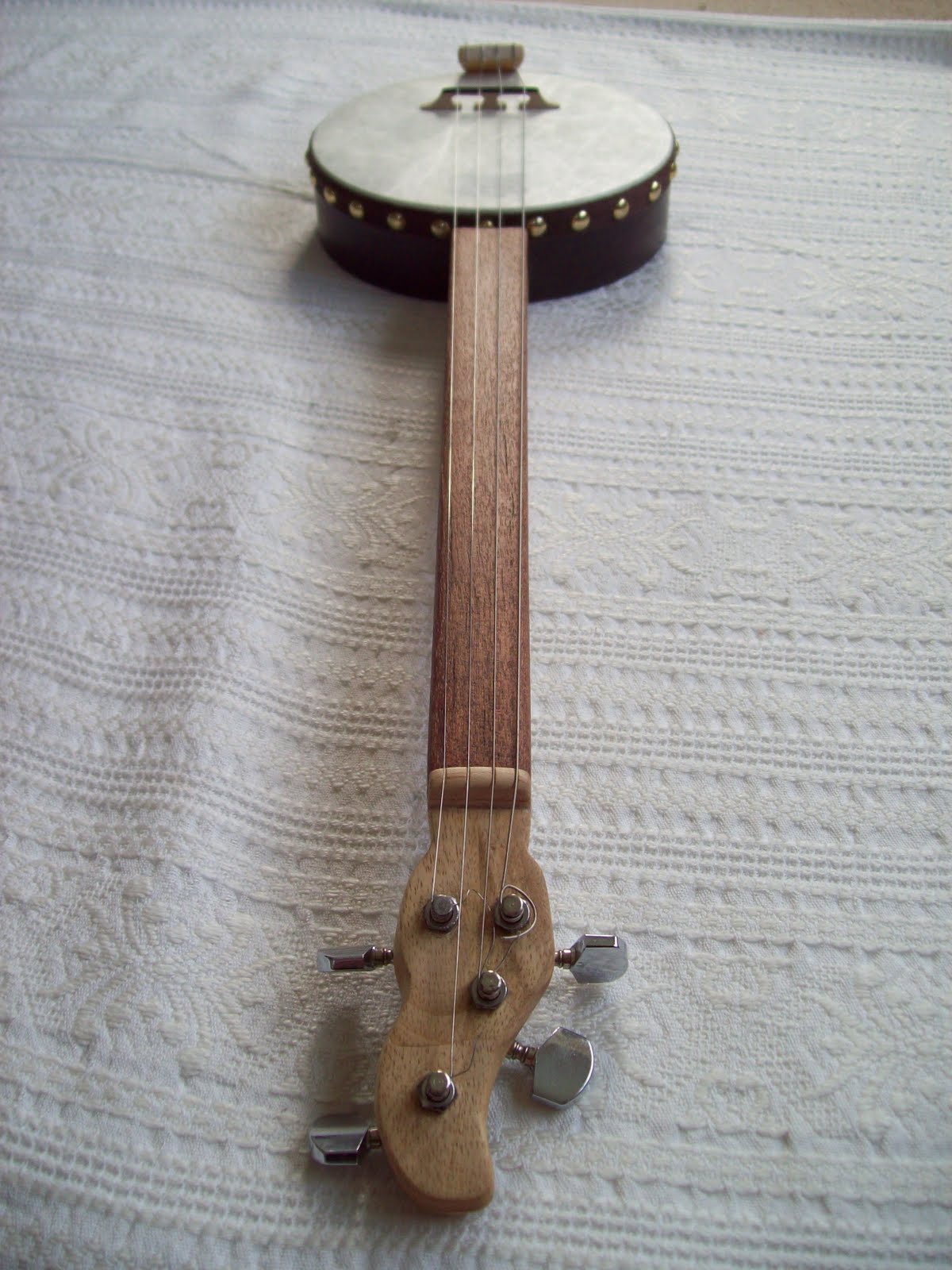 Backcountry Strings: For Sale - Fretless open back tenor travel banjo
