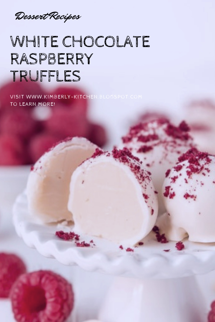 White Chocolate Raspberry Truffles