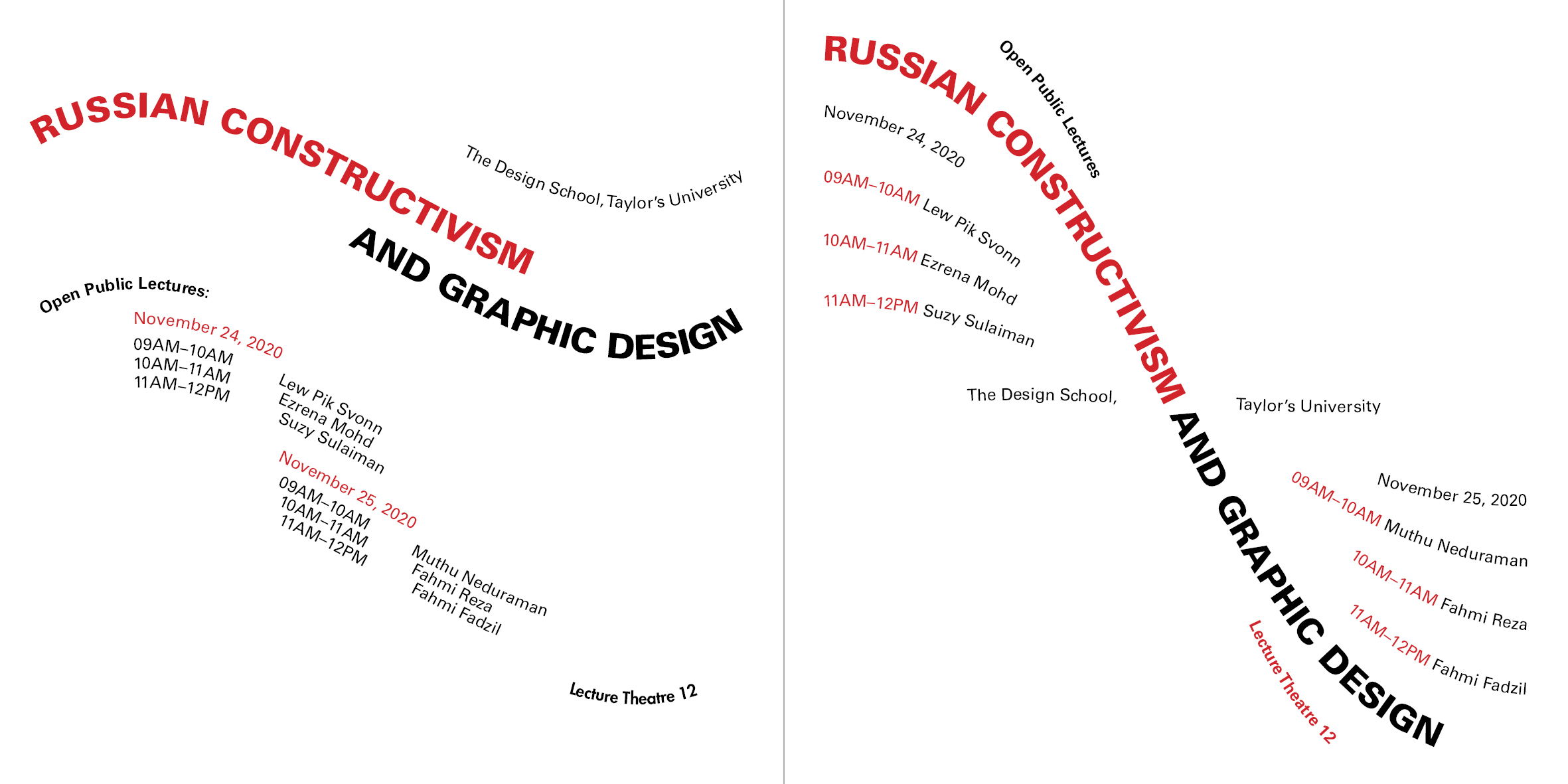 ADVANCED TYPOGRAPHY - EXERCISES