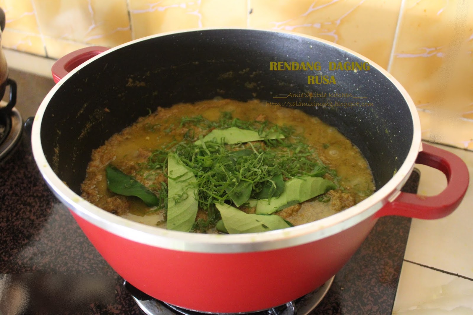 Juadah Hari Raya : Rendang Pedas Daging Rusa - Amie's Little Kitchen