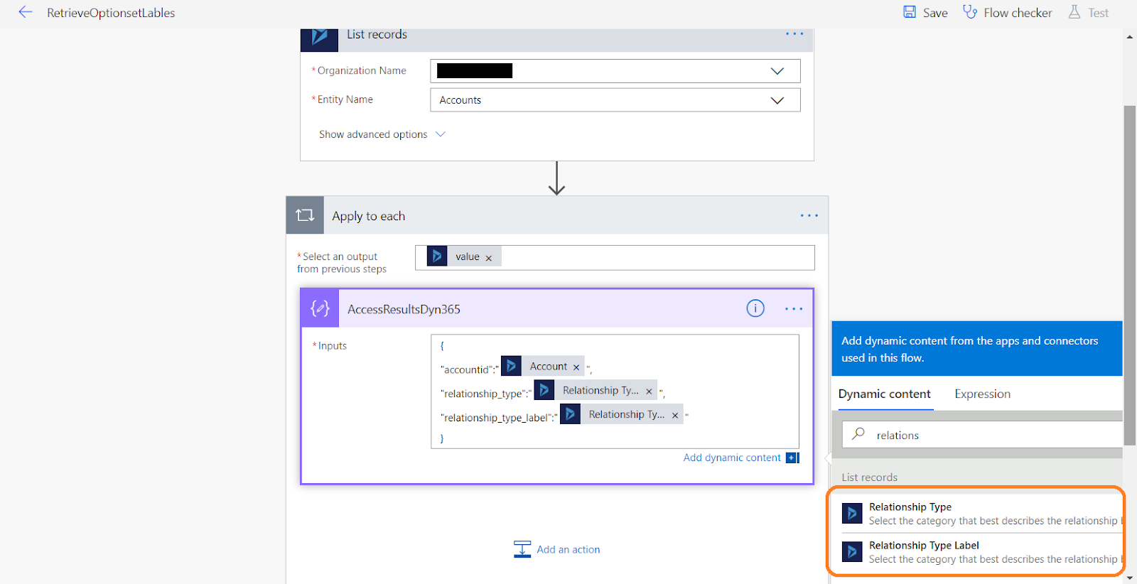 Working with Optionset lables in Power Automate