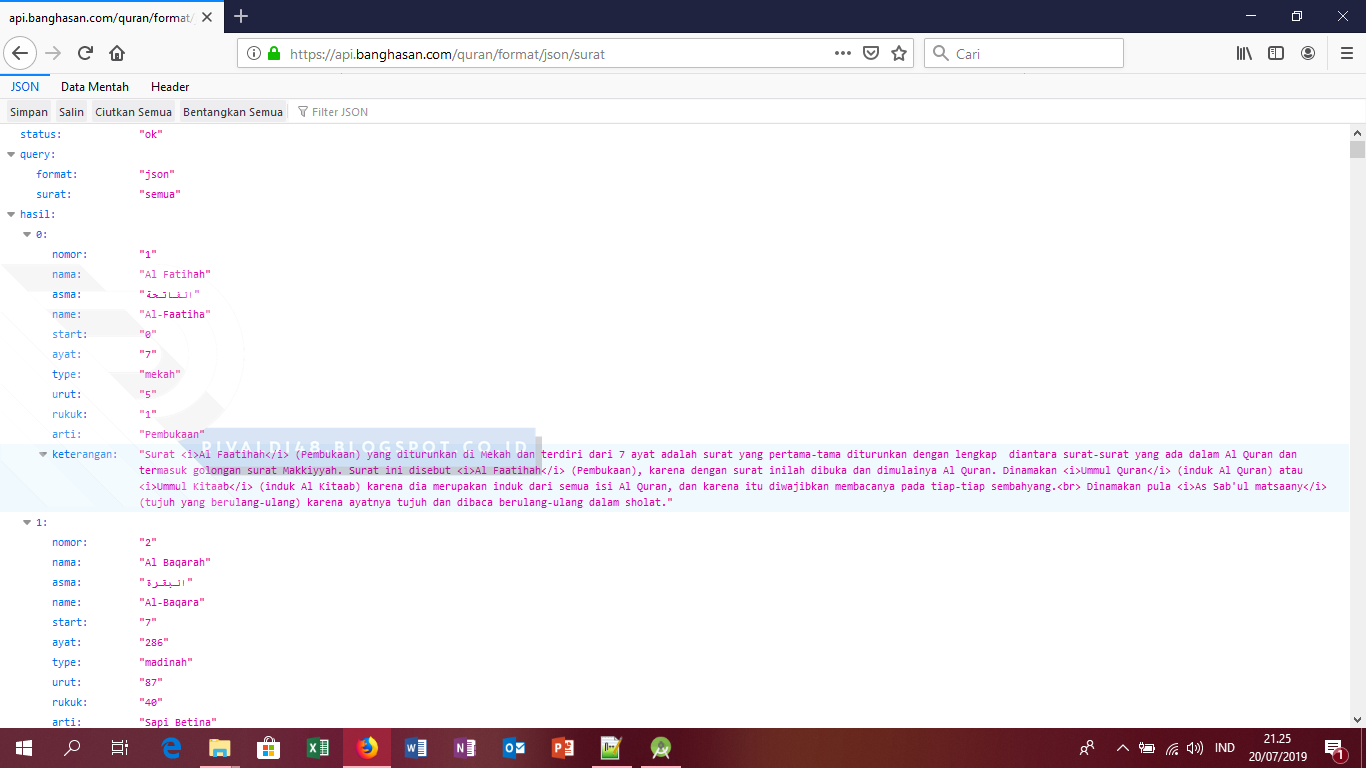 Tutorial Membuat Aplikasi Informasi Al-Quran dengan Fast Android Networking - Rivaldi 48