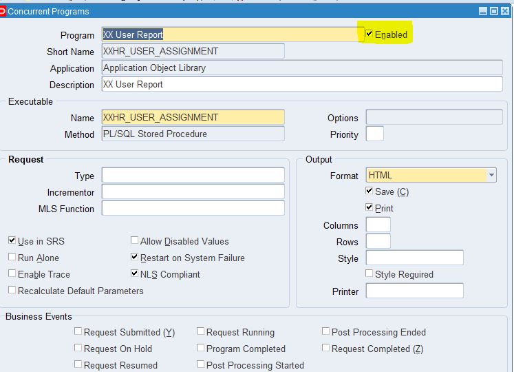 Oracle Application's Blog: How to disable Concurrent program in oracle apps