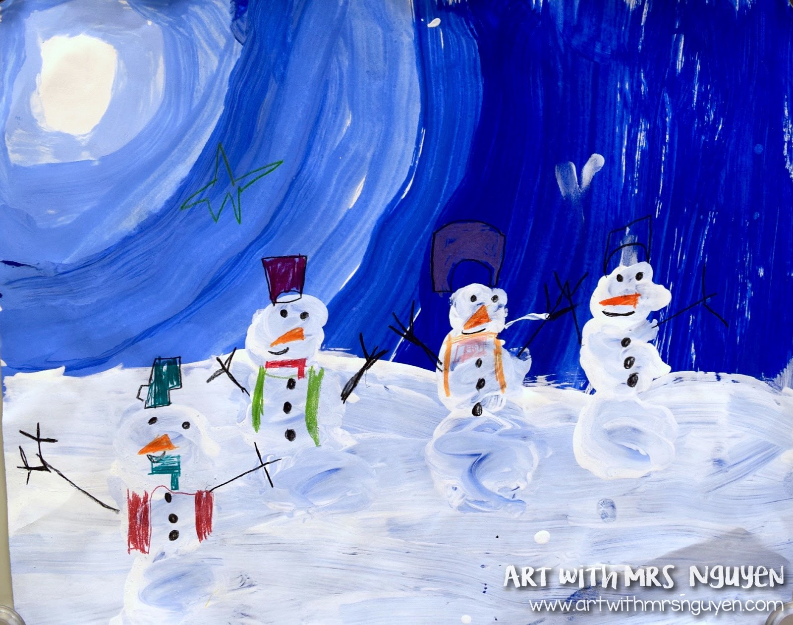Some More Snowmen (2nd) | Art with Mrs. Nguyen