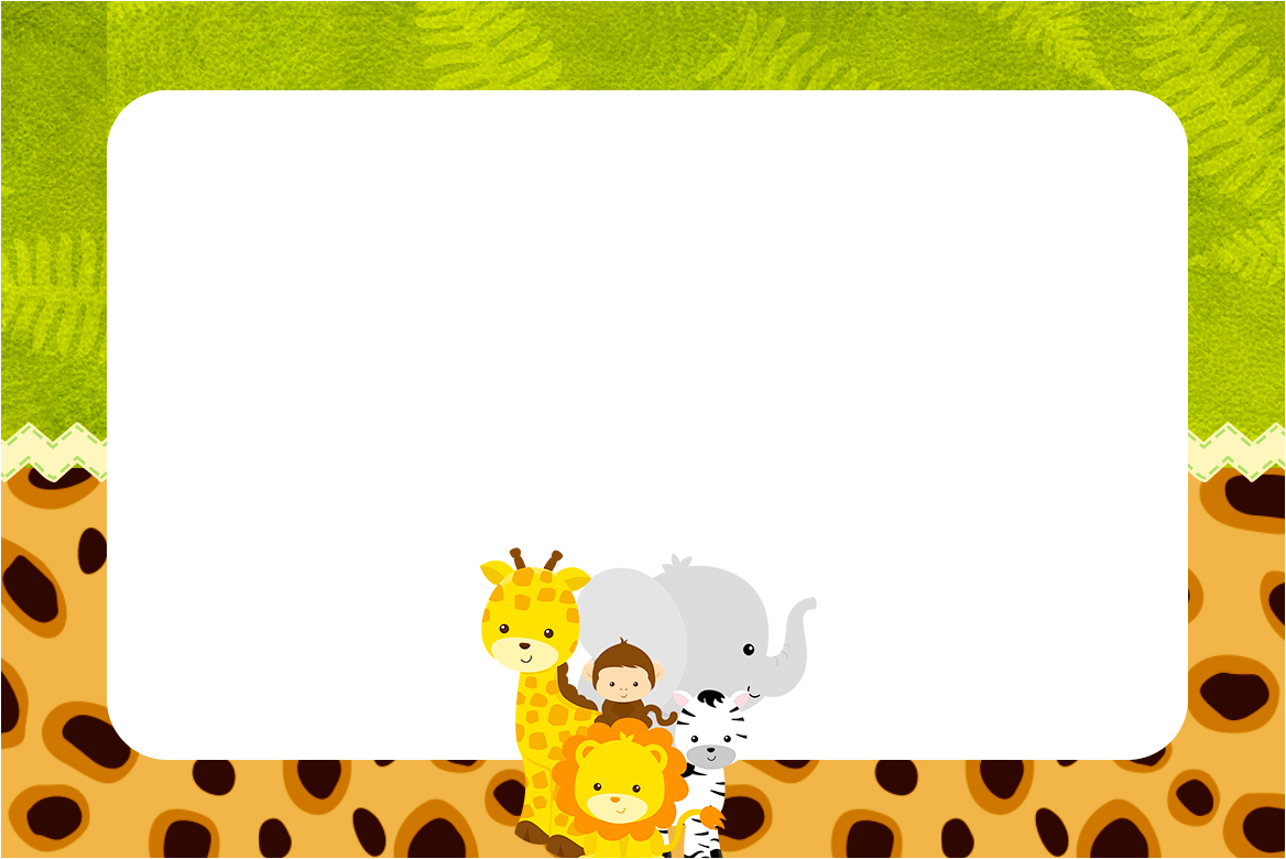 Bebés de la Selva: Invitaciones para Imprimir Gratis. - Oh My Bebé!