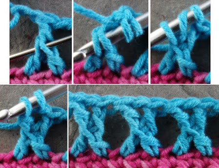 The Pulled Stitch Blog: How to make Flat X and Y Crochet Stitches