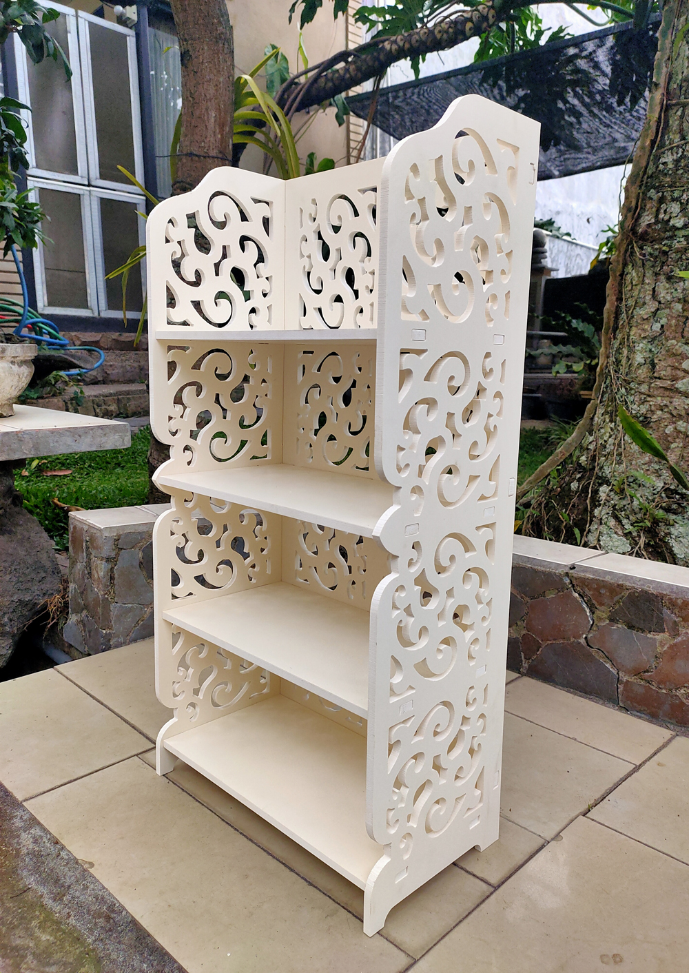 Din Antik: Rak Interior Desain Moderen Minimalis PVC Borad