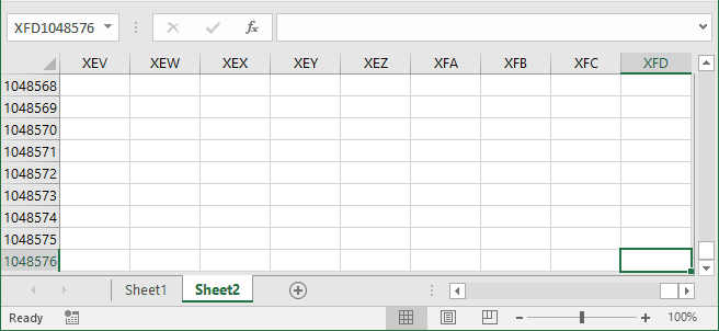 Views and Sections of Microsoft Excel Worksheets