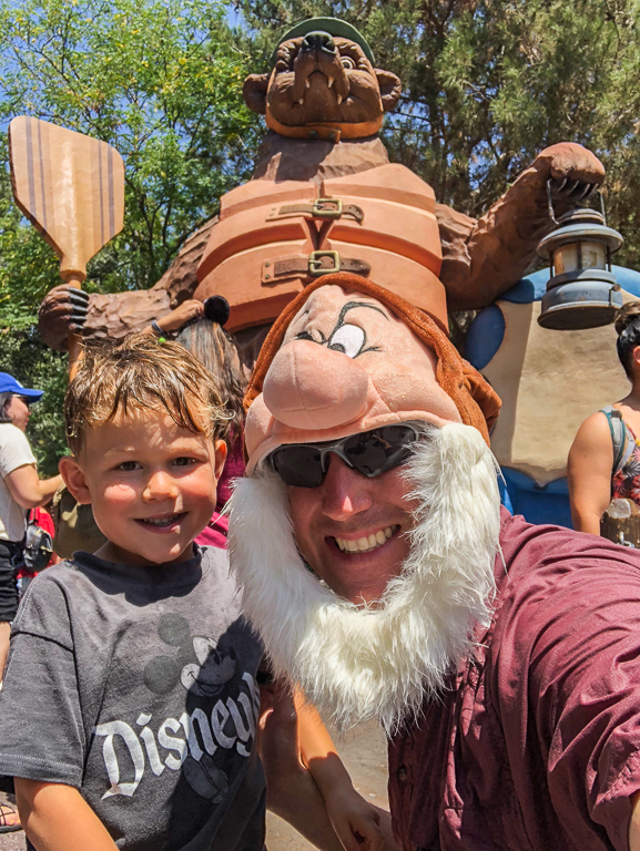 Celebrating Dwarfs at Disneyland and finally getting walked off a ride