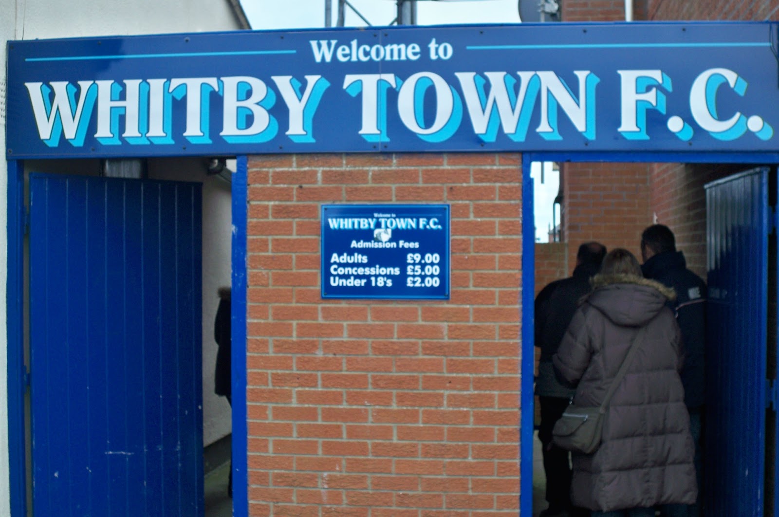 Football Grounds visited by Richard Bysouth: Whitby Town FC