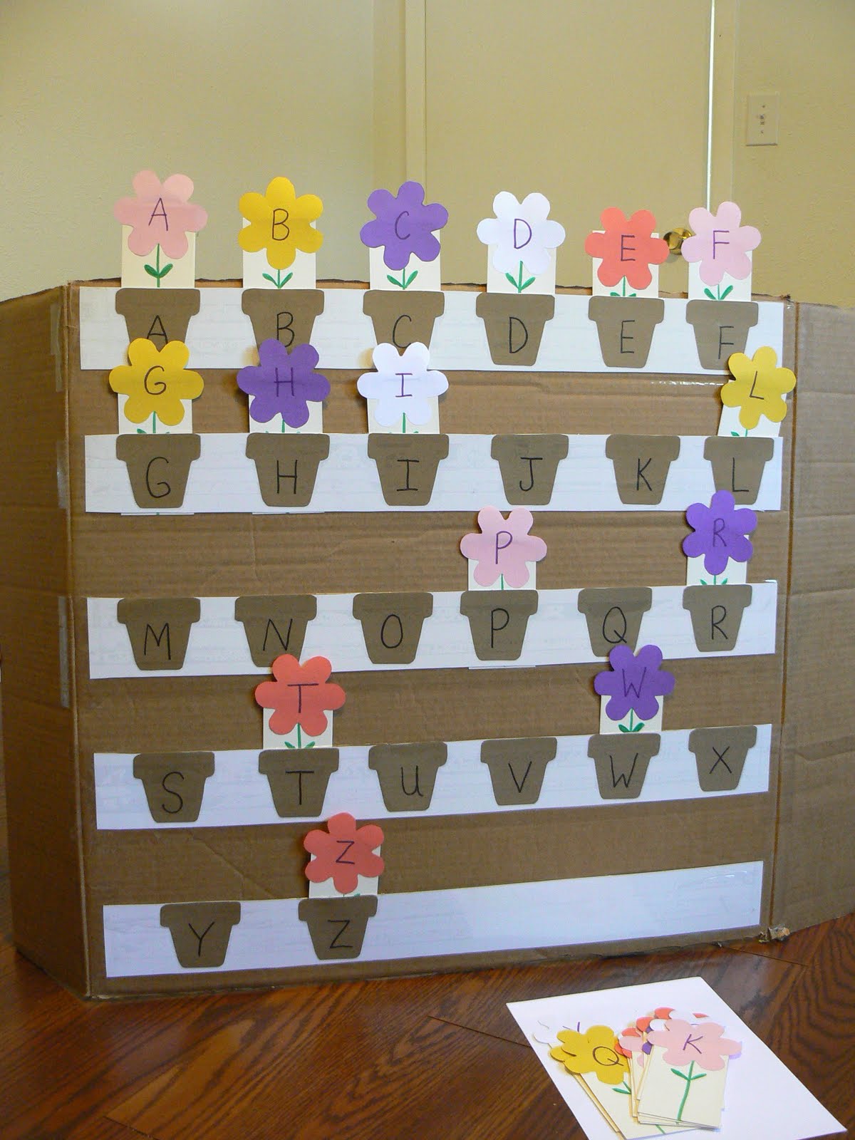 Having Fun at Home: Letter Matching Board