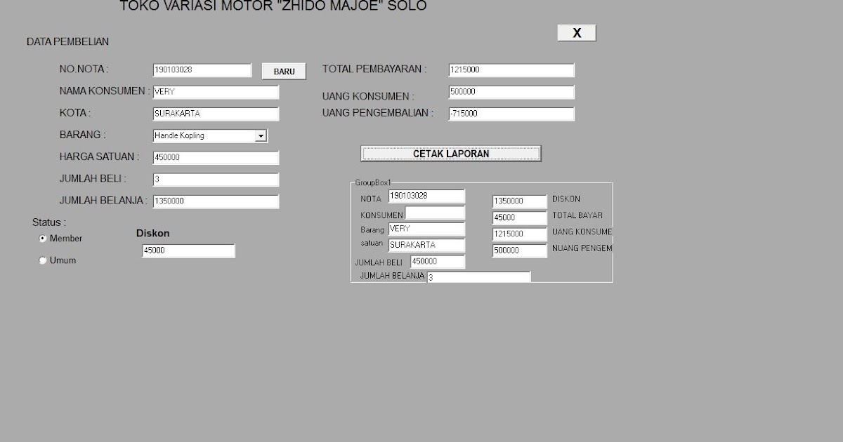 Membuat Aplikasi sederhana dengan borland Delphi 7
