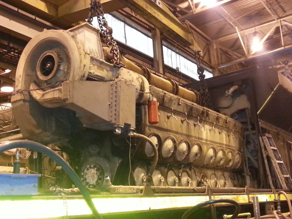 Industrial History: Power Assemblies for Locomotive Diesel Engines
