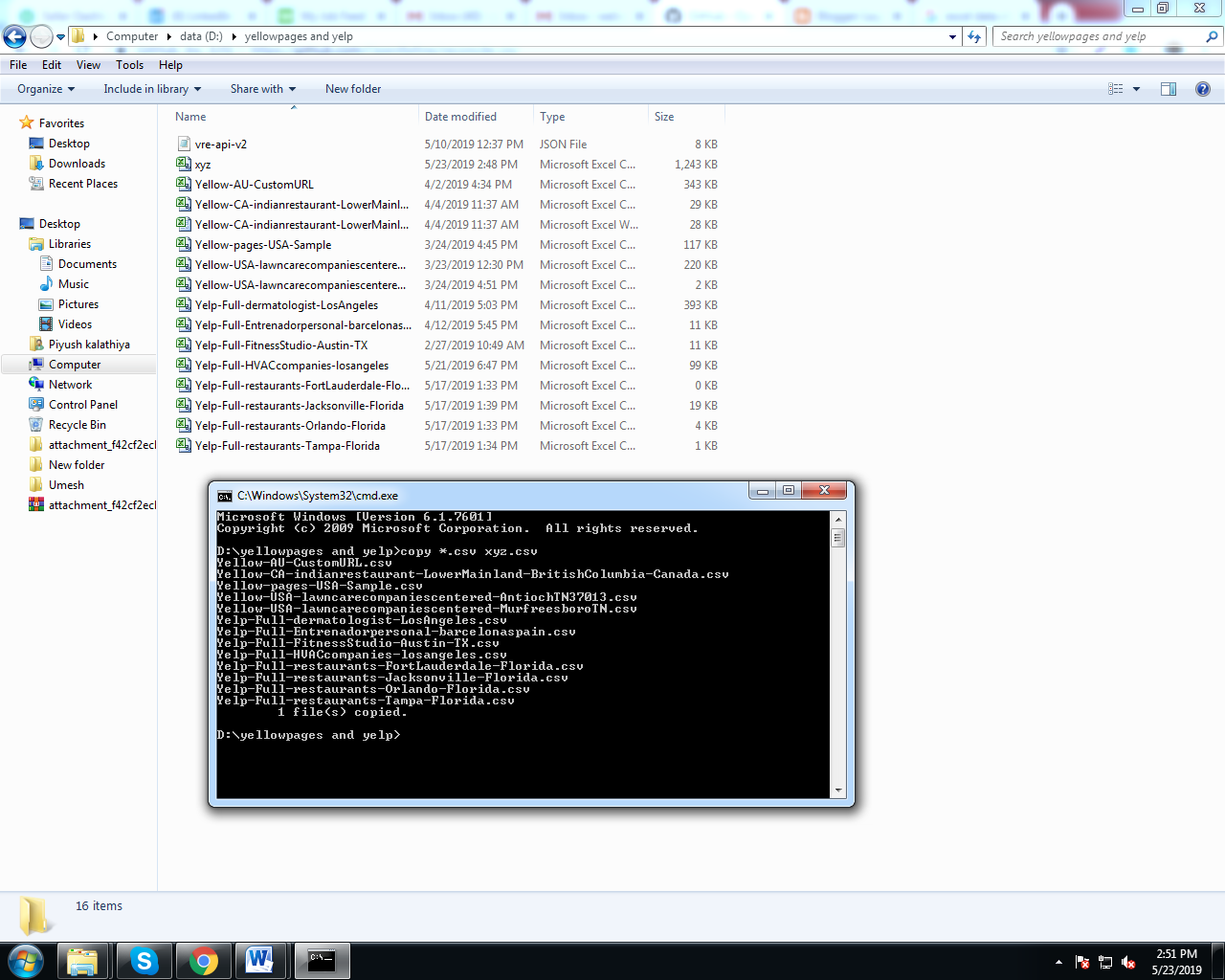 list of csv to one csv file : list of csv file to convert one csv file