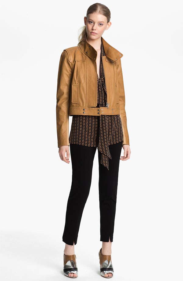 Moda Giyim: Bayan Renkli Deri Ceketler