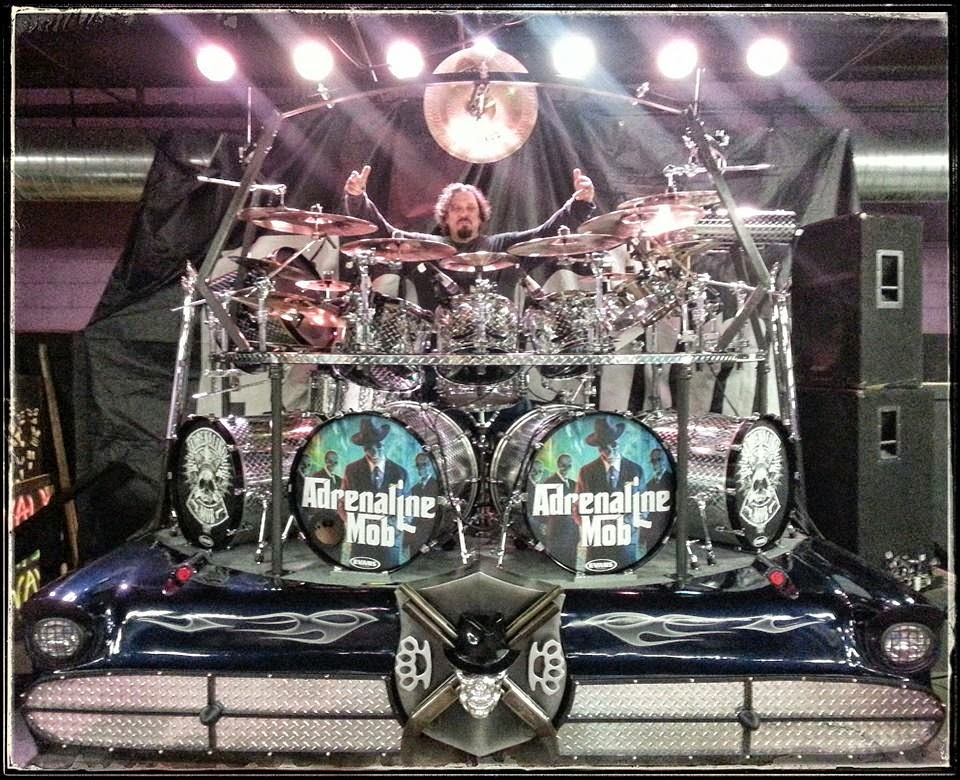 Mike Orlando: Adrenaline Mob tour dates and AJ Pero's mega drum kit!