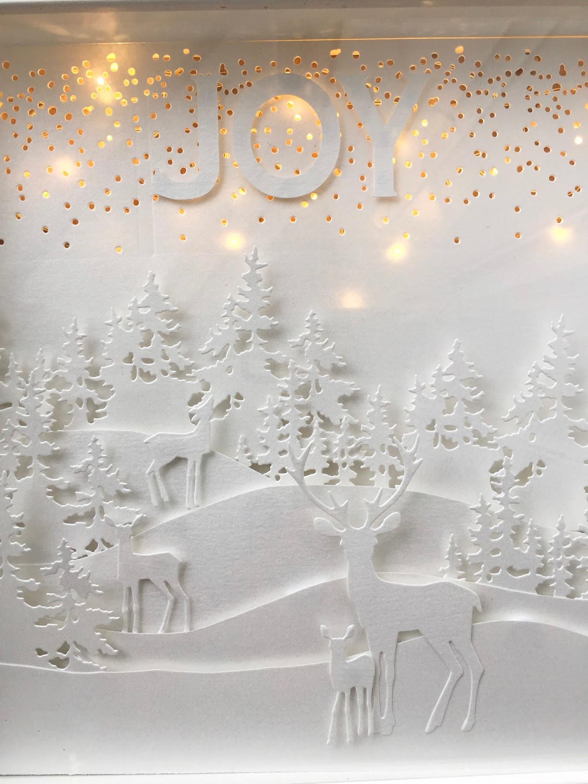 cheriesparetime: White Christmas Shadow Box