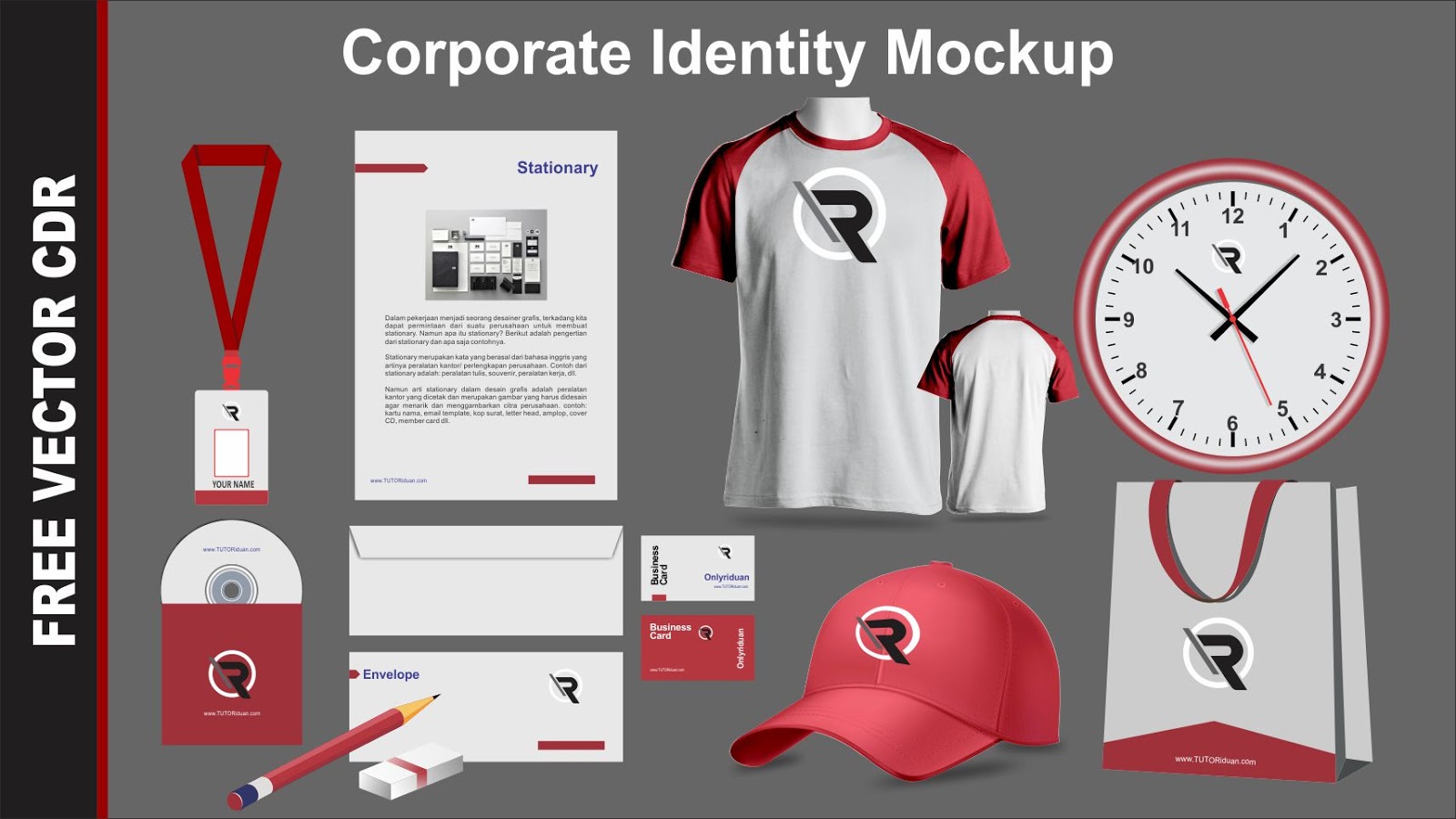 Desain Mockup Corporate Identity Format CorelDraw (Free CDR ...