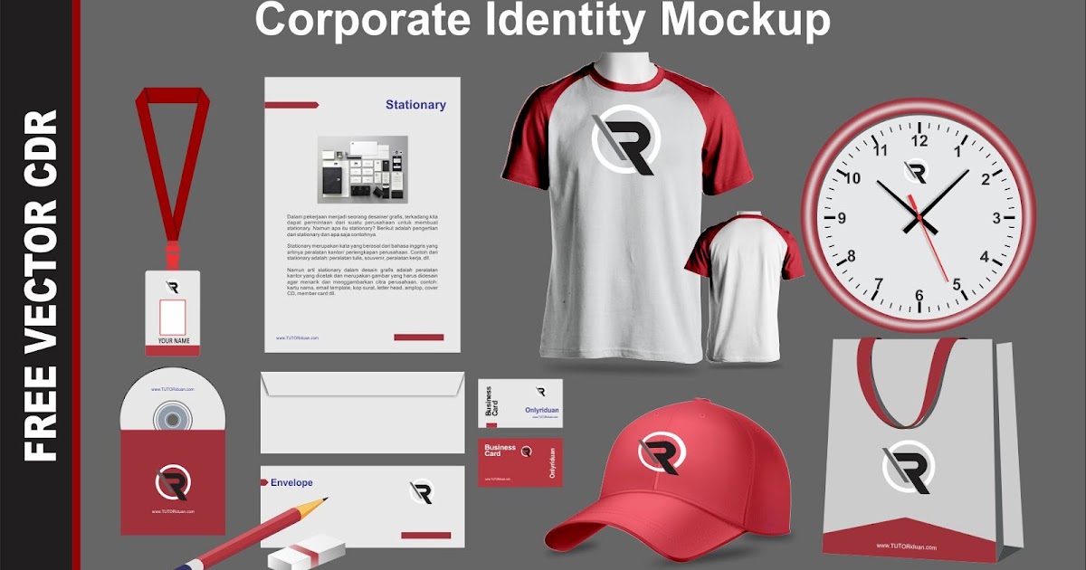 Desain Mockup Corporate Identity Format CorelDraw (Free CDR ...