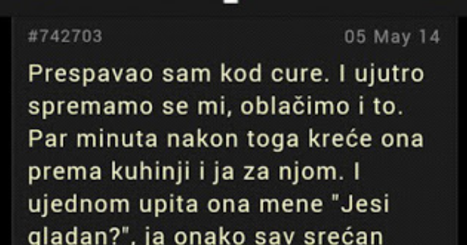 PRESPAVAO SAM KOD CURE… ~ Mojamalakuhinjica.com
