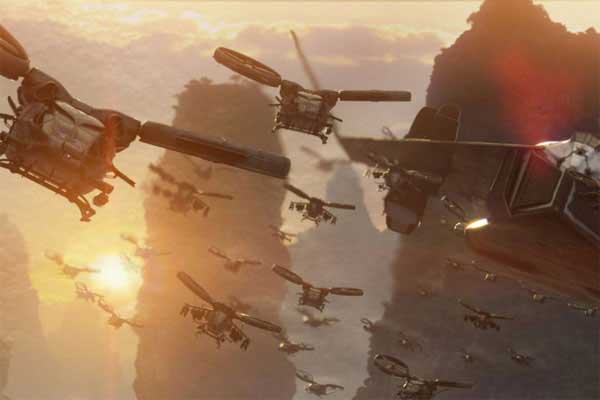 The toys from movie: AVATAR SCORPION RDA GUNSHIP AT-99