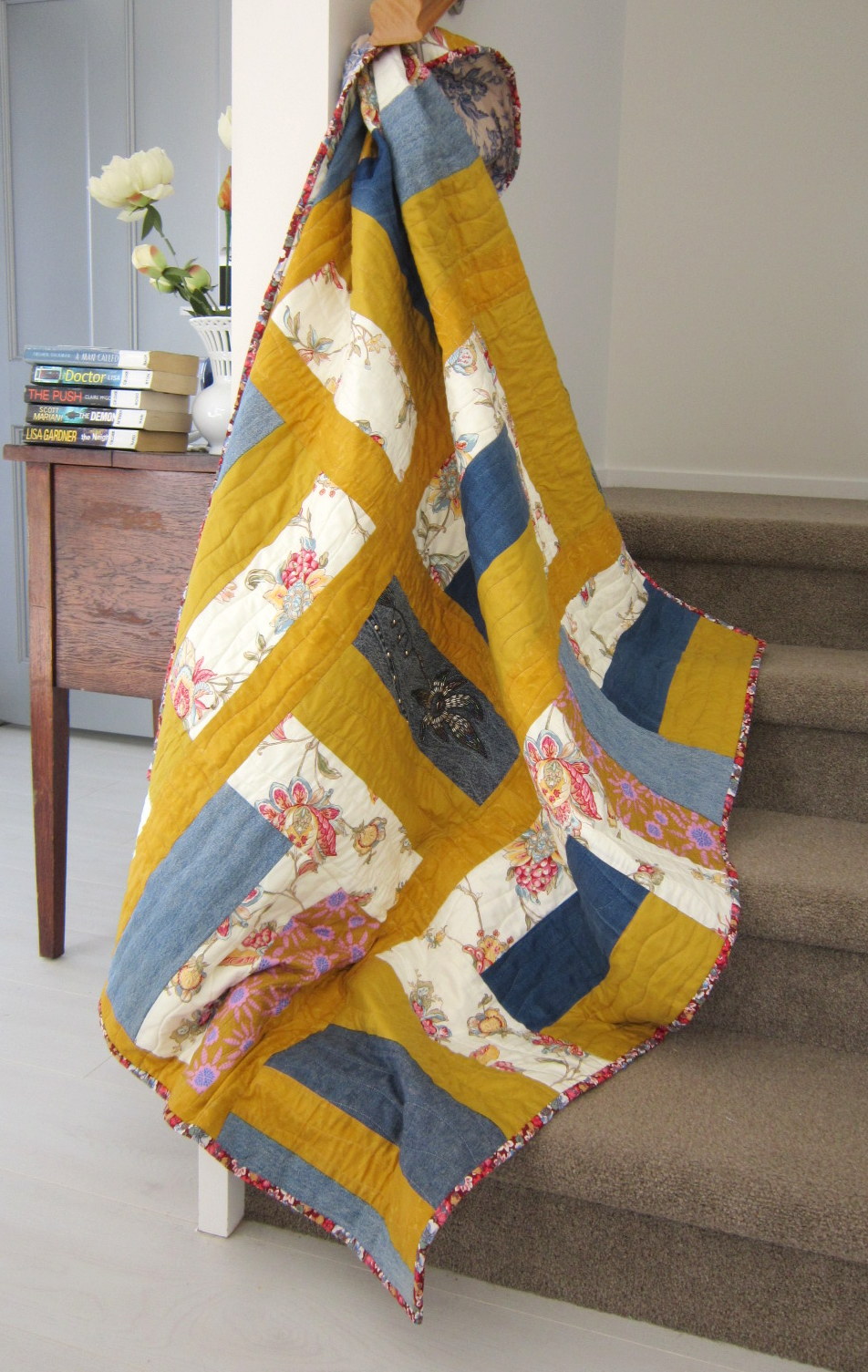 Kokaquilts: utility scrap quilt