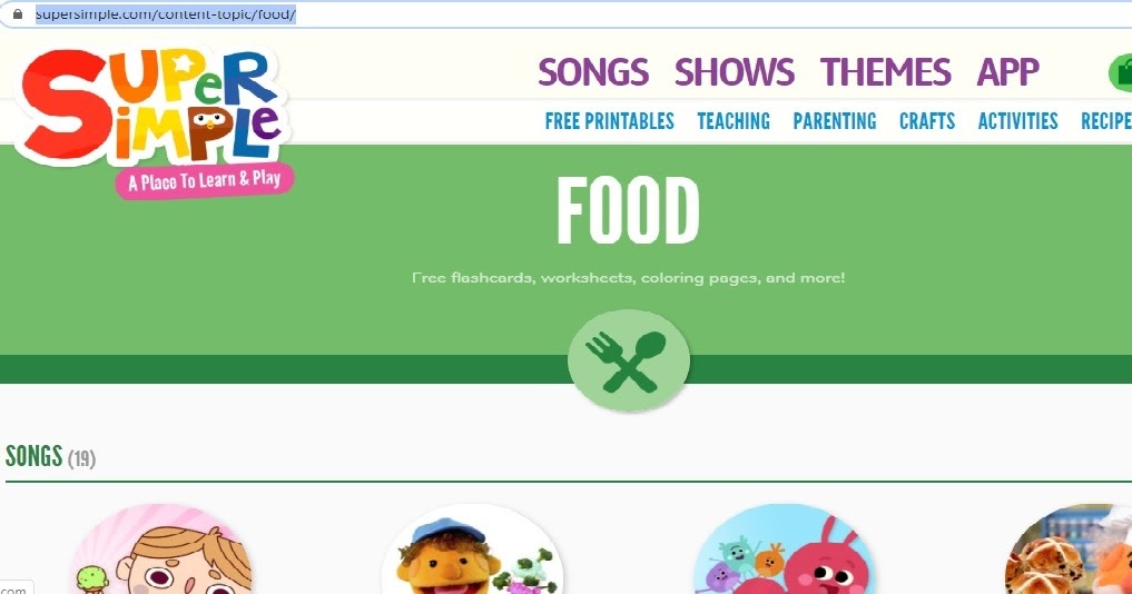 English Corner : SUPERSIMPLE: FOOD