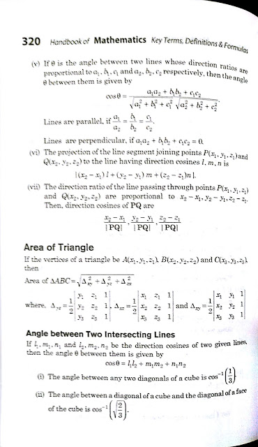 Geometry Formulas - Class 12 easy