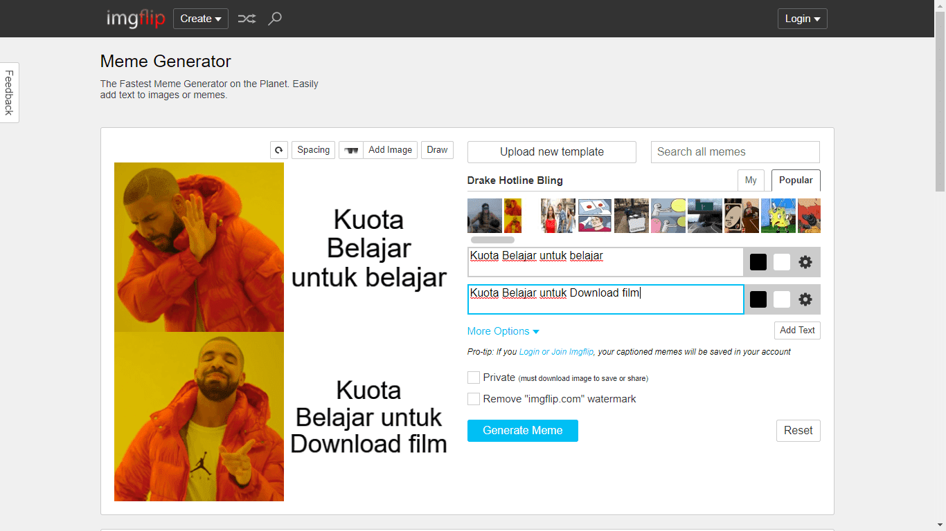 MEME: 7 Website Pembuat Meme Online Lucu Gratis Terbaik hanya isi Teks ...