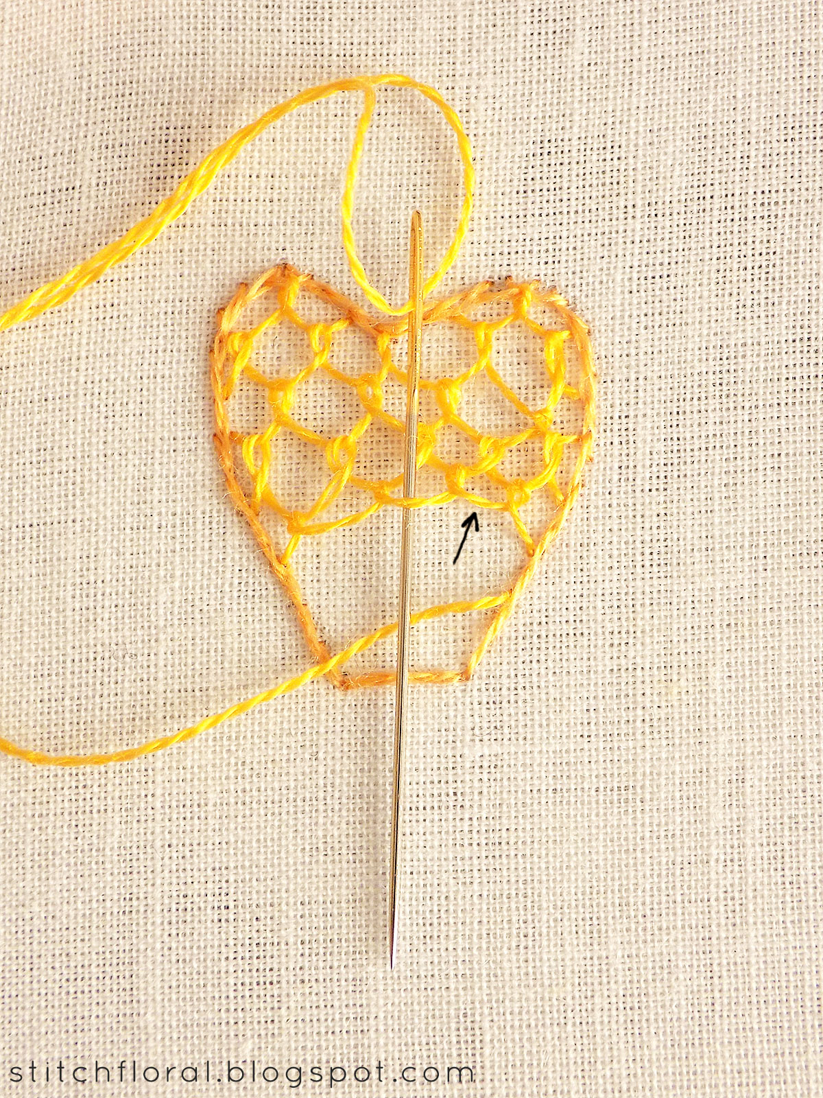 Detached buttonhole on irregular shapes - Stitch Floral