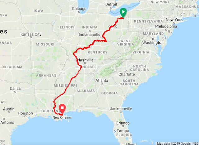 Underground Railroad Route, Autumn, 2019