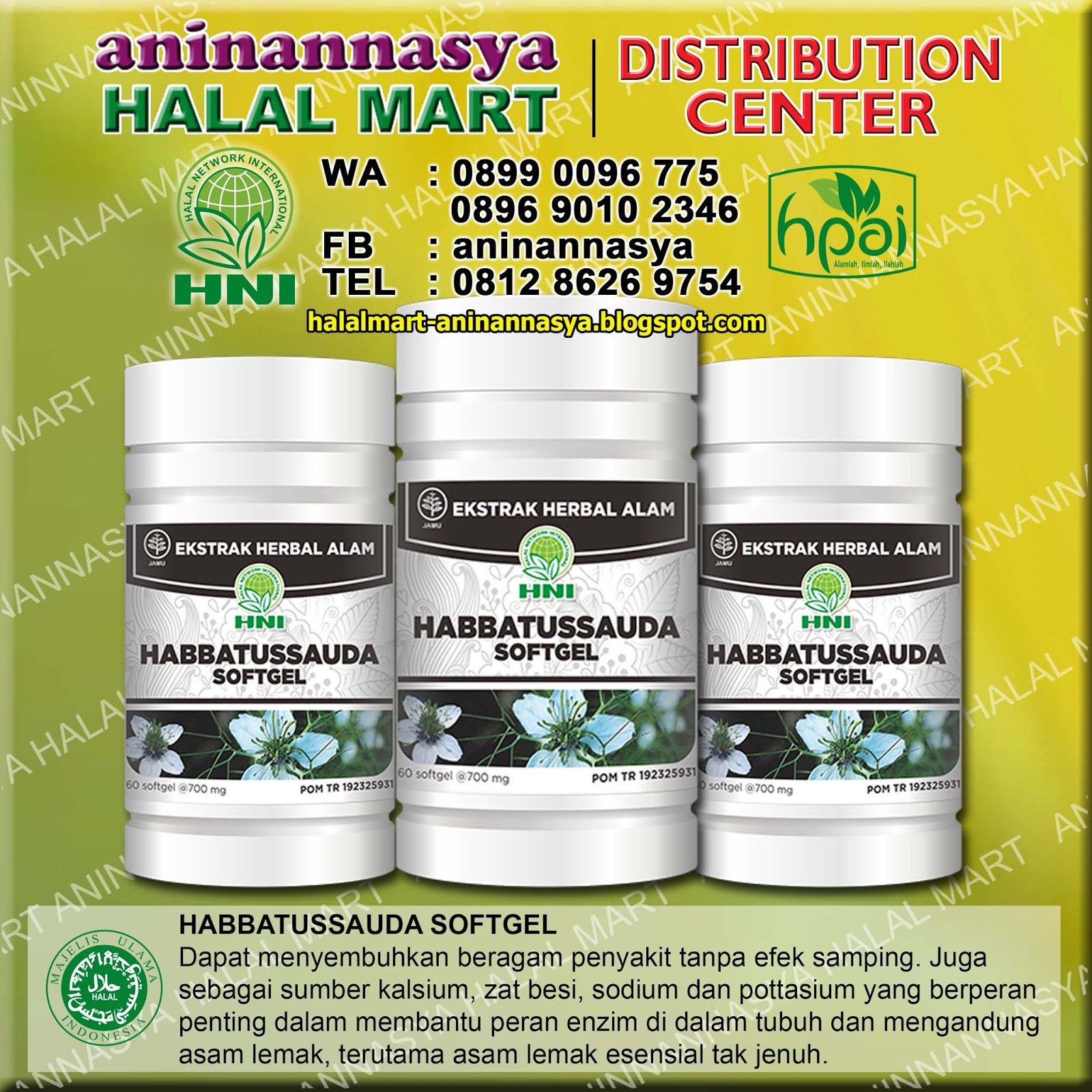 HABBATUSSAUDA SOFTGEL (HALALMART HNI-HPAI)
