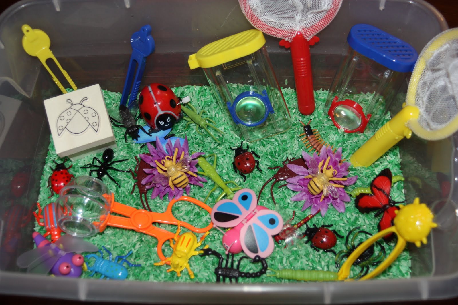 Adventures in Family: Bug Sensory Tub