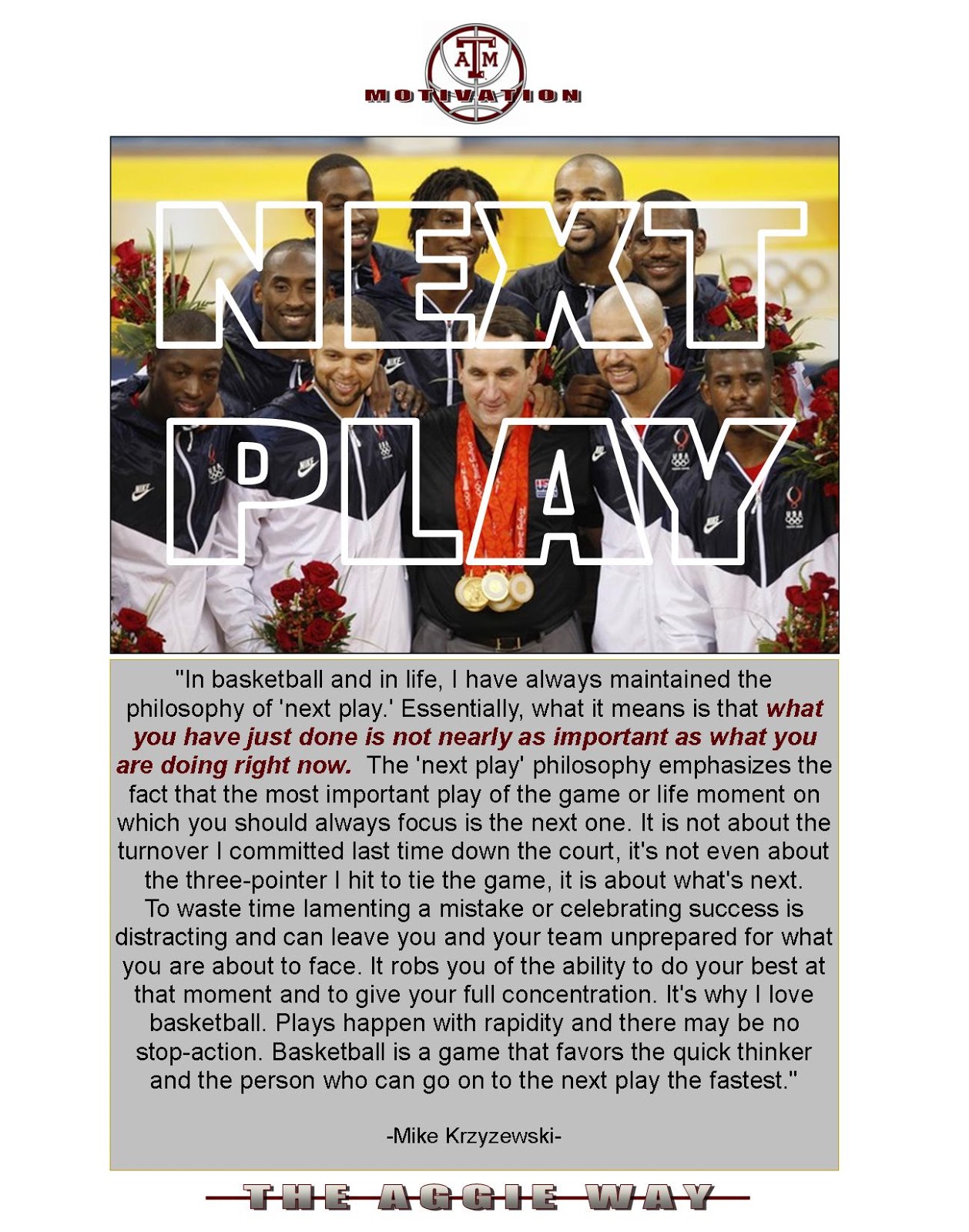 HOOP THOUGHTS: THE NEXT PLAY MENTALITY